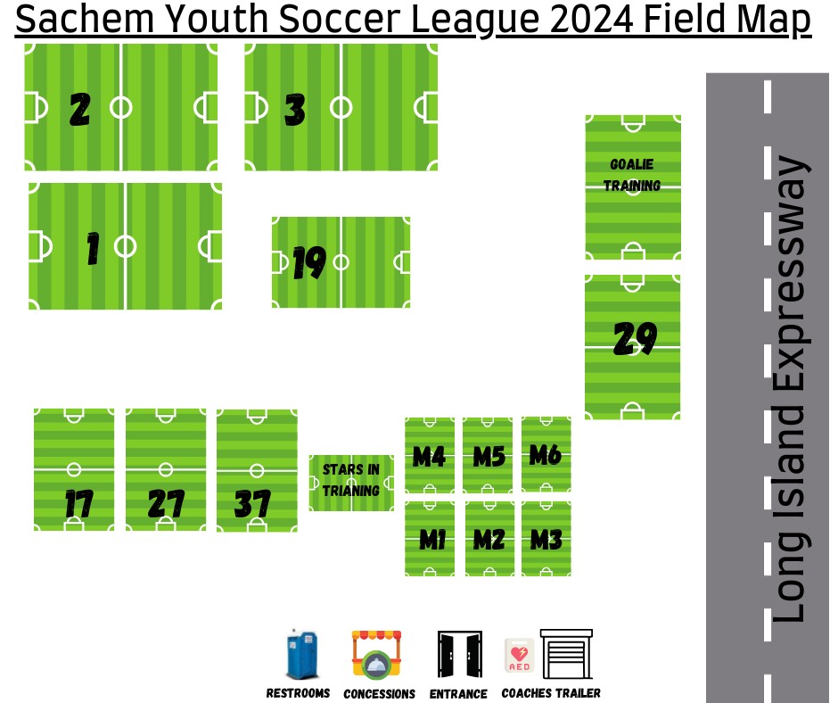Field Map/Directions - Sachem Slammers